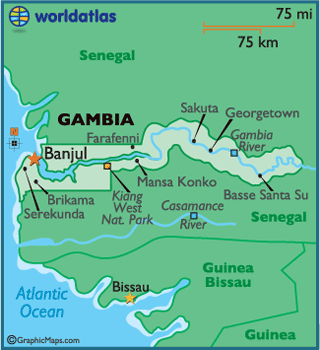 Gambia Map