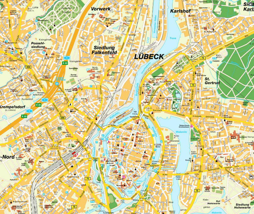 Lubeck Map - Germany