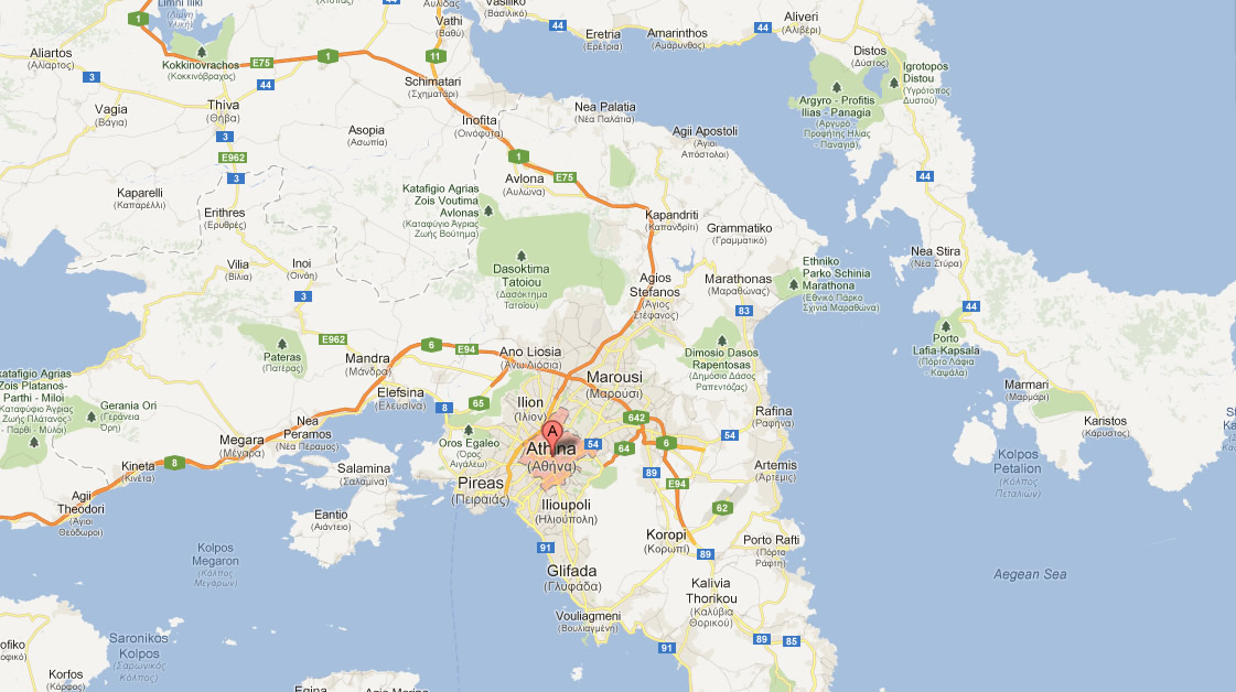 Athens Map