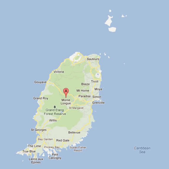 Grenada Map Caribbean