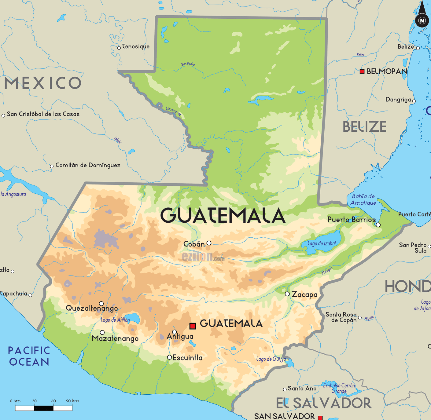 Guatemala Map