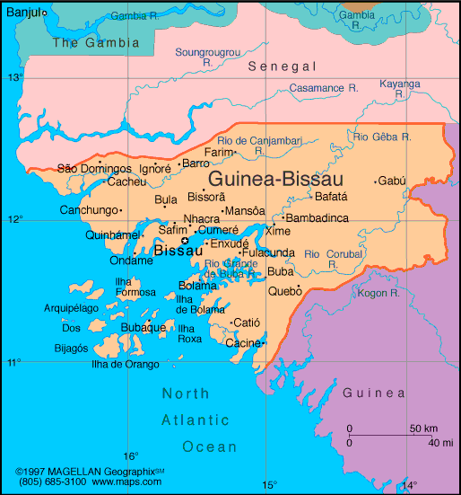 Guinea Bissau Map