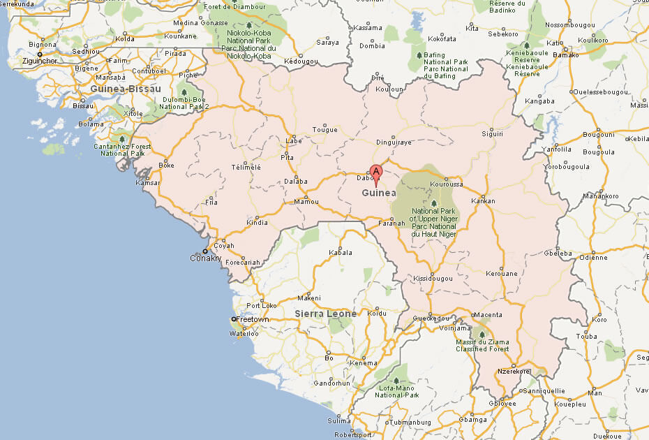 Guinea Map - Guinea