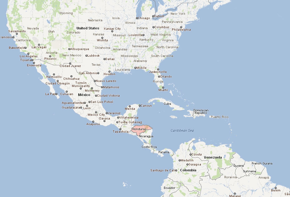 Honduras Map