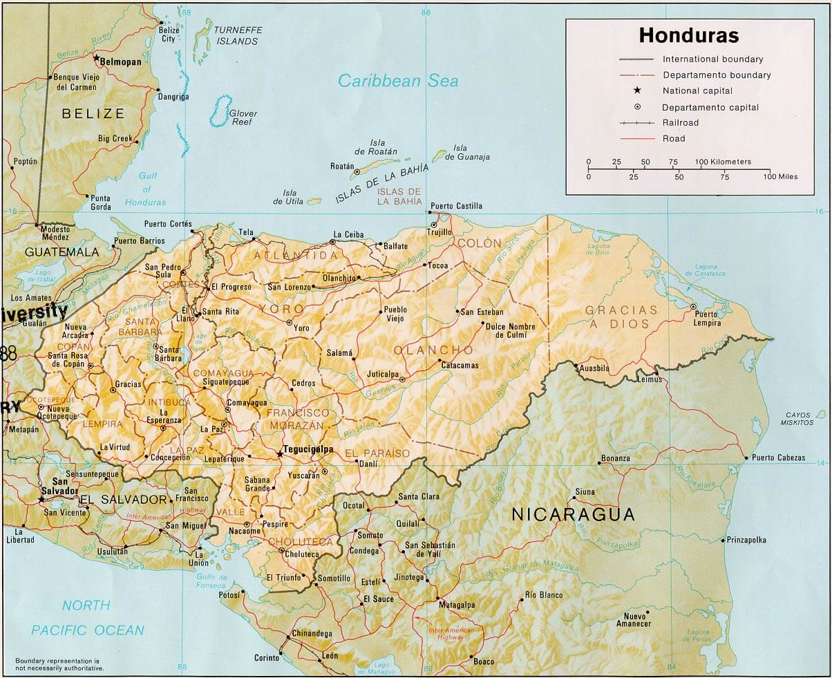 Honduras Map