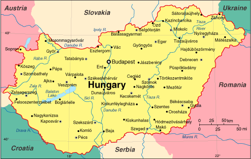 Hungary Map
