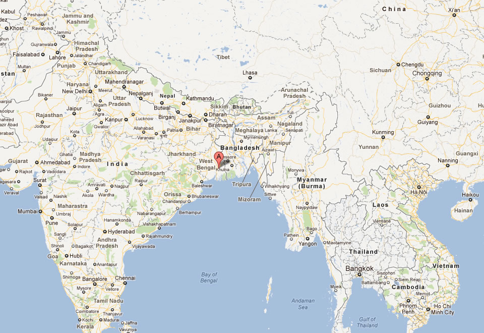 Calcutta Map - India