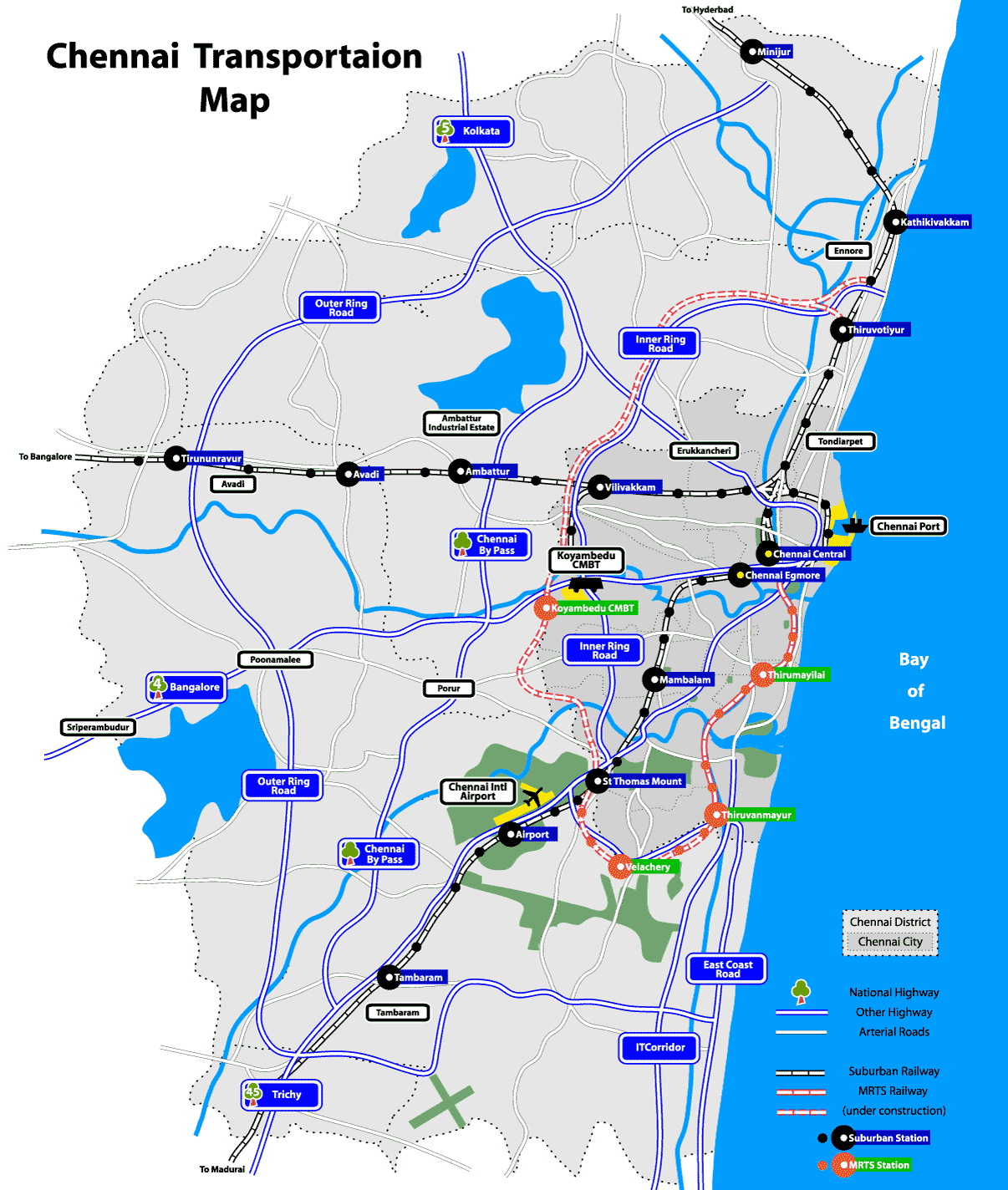 Chennai Map
