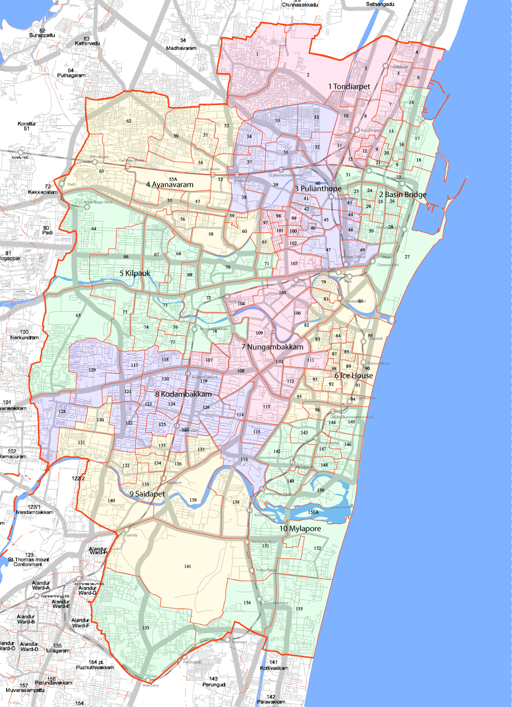 Chennai Map
