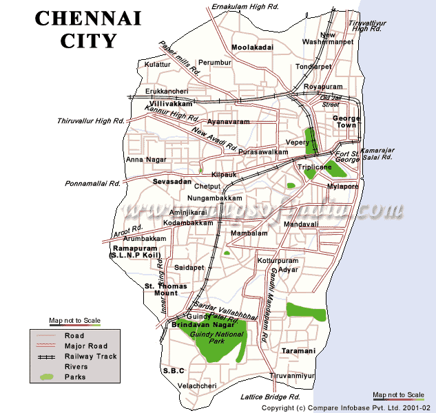 Chennai Map
