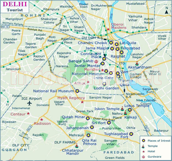 Delhi Map