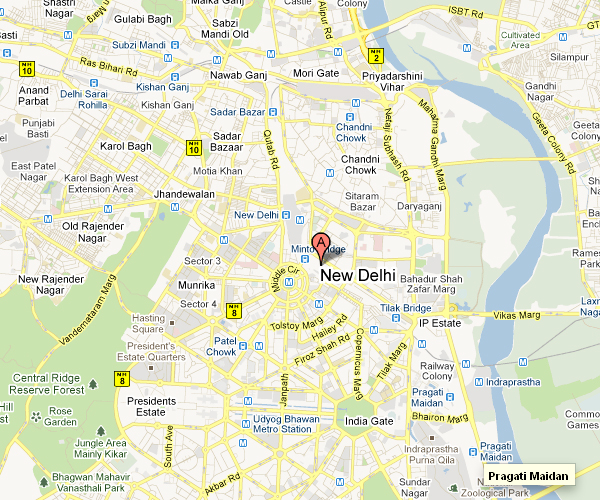 Delhi Map - India