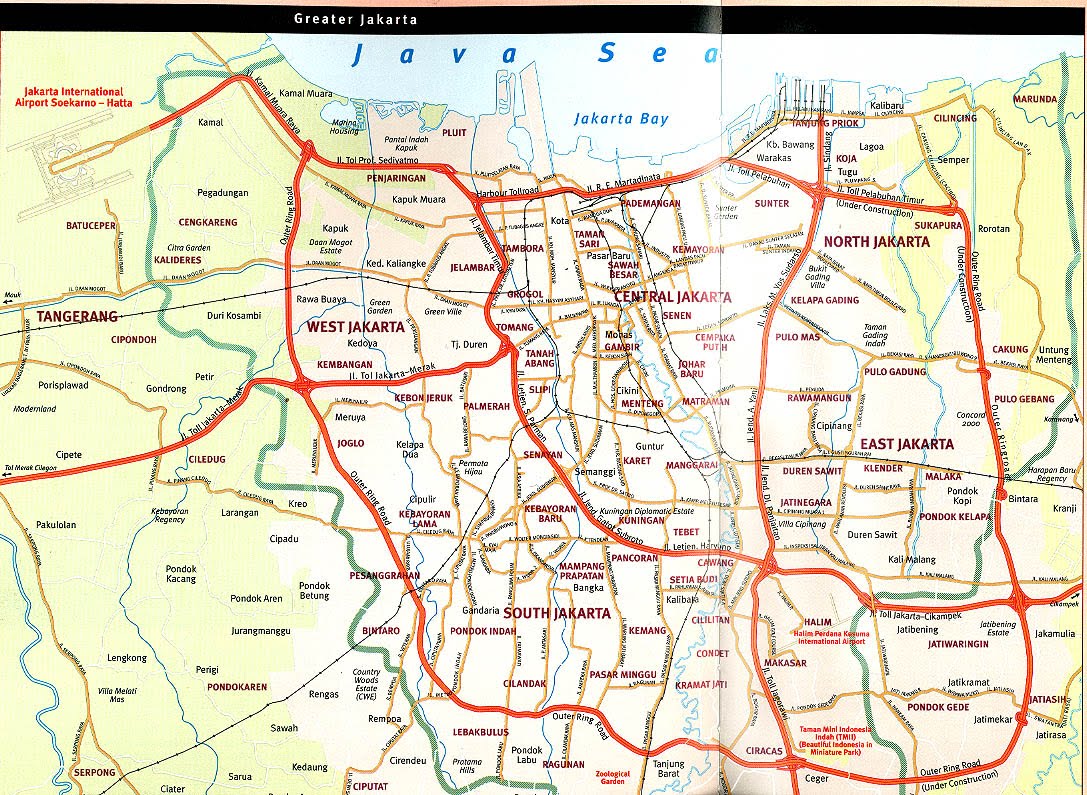 Jakarta Map - Indonesia