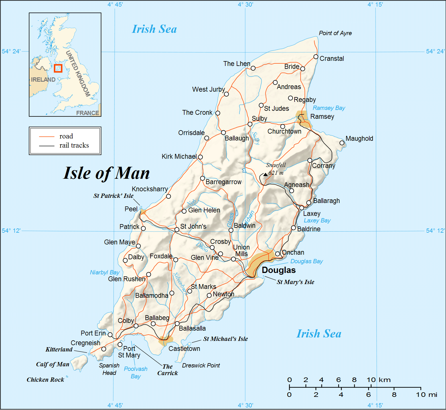 Isle of Man Map