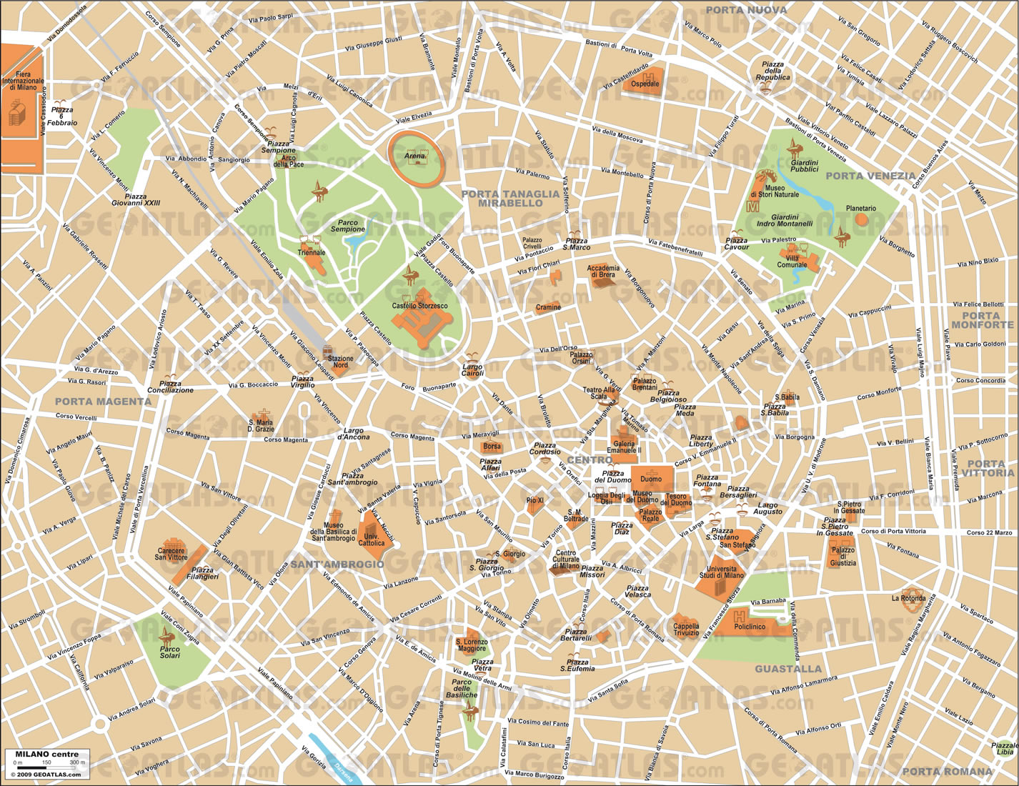 Milano Map - Italy