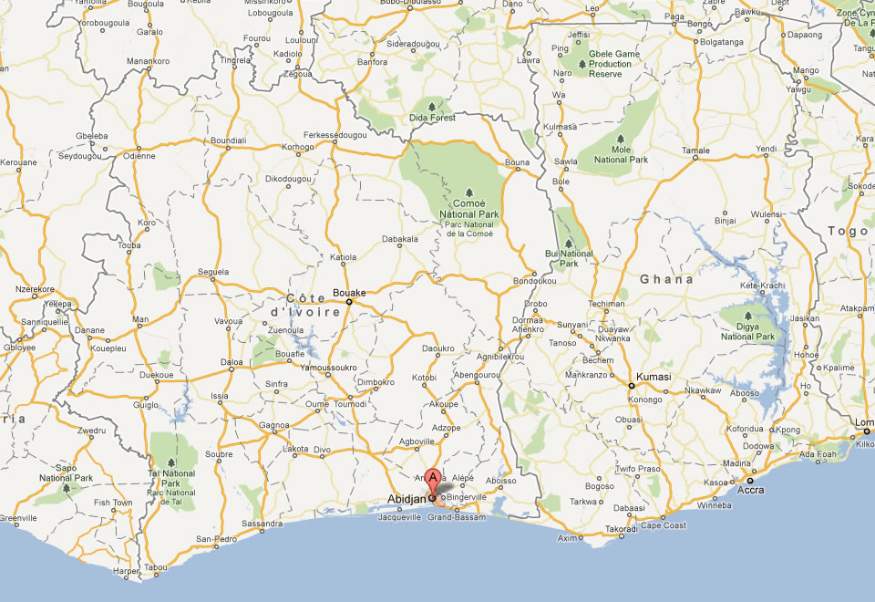 Abidjan Map