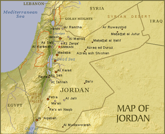 Jordan Map - Jordan