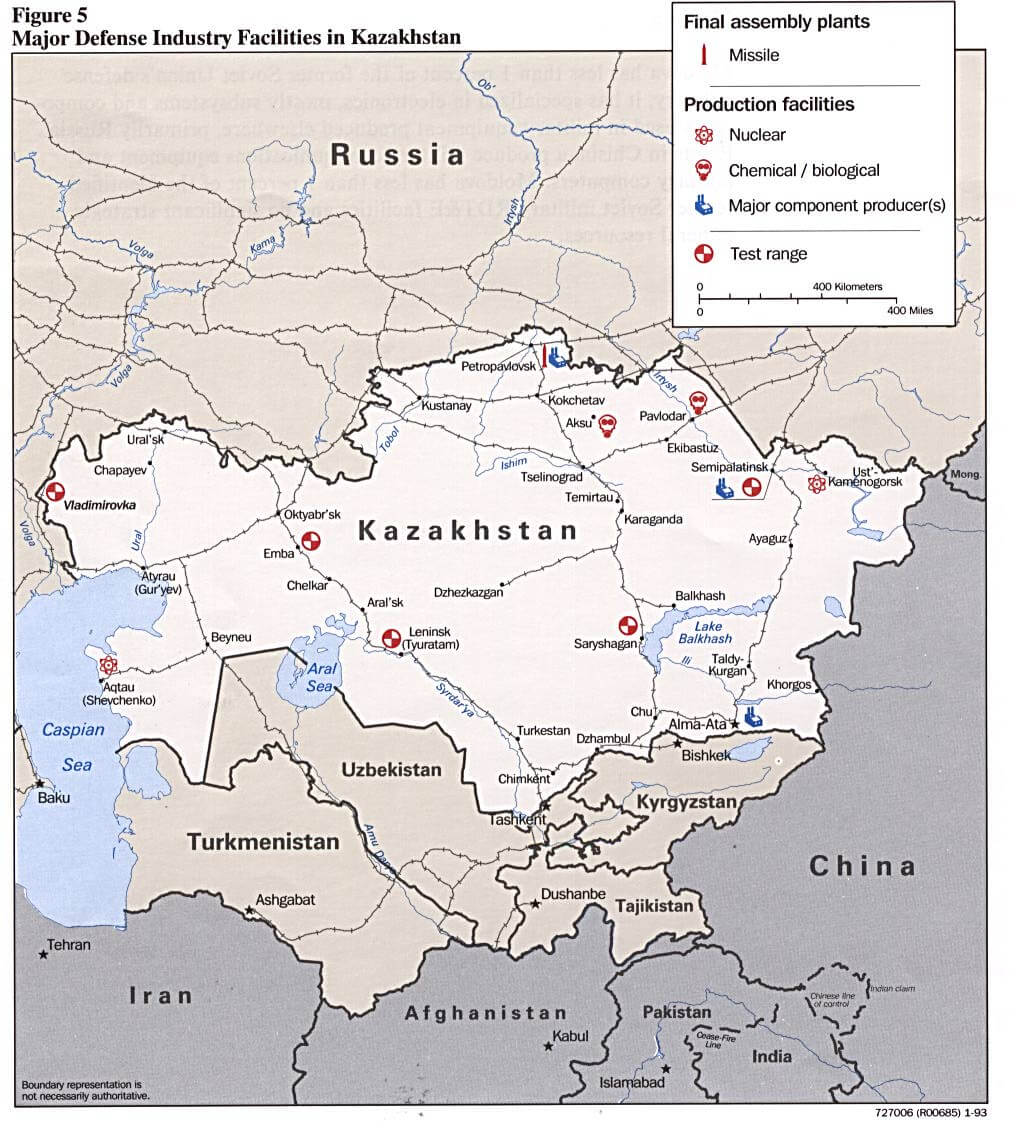 Kazakhstan Map