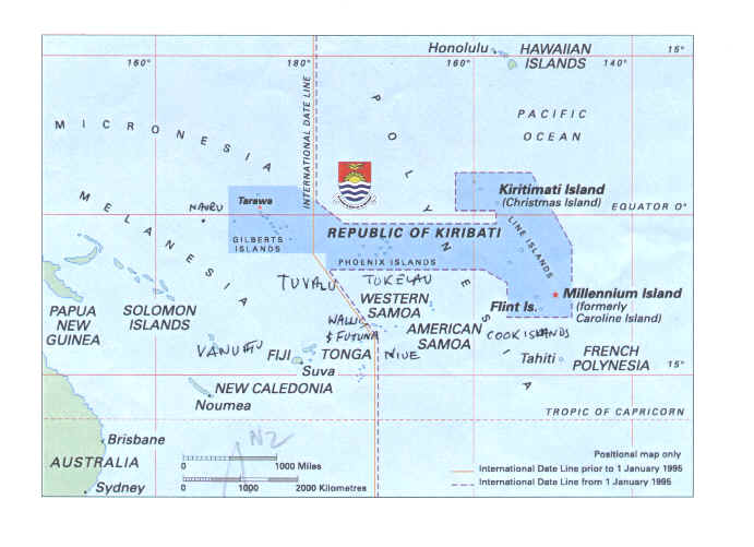 Kiribati Map - Kiribati