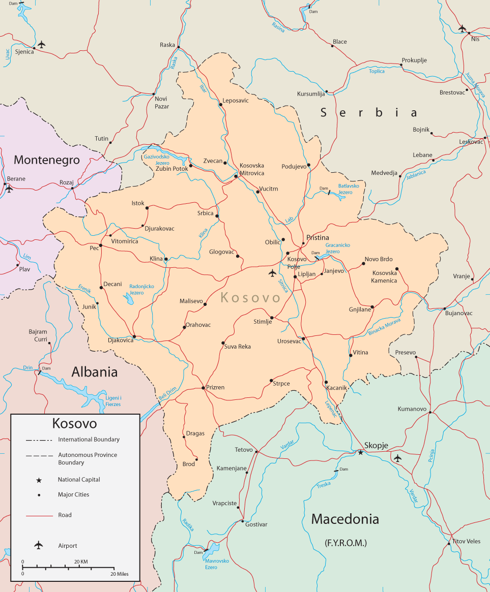 Kosovo Map