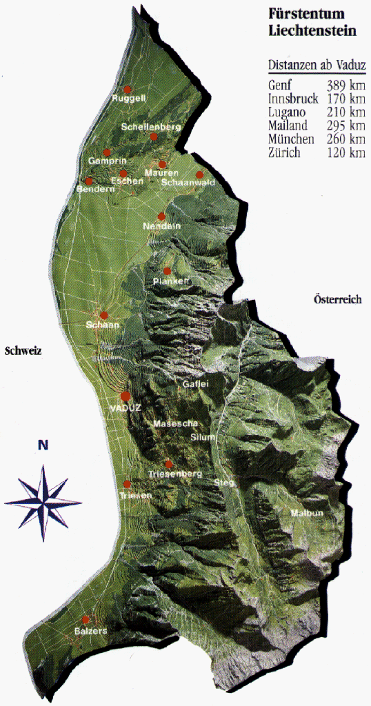 Liechtenstein Map
