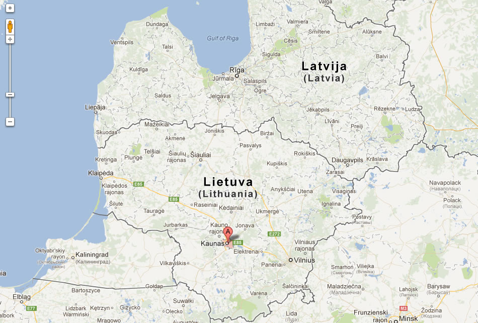 Kaunas Map - Lithuania Kaunas Map - Lithuania