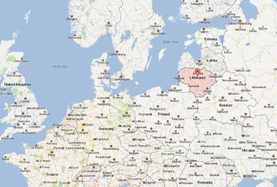 Lithuania Map