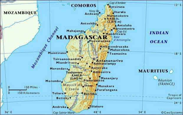 Madagascar Map - Madagascar