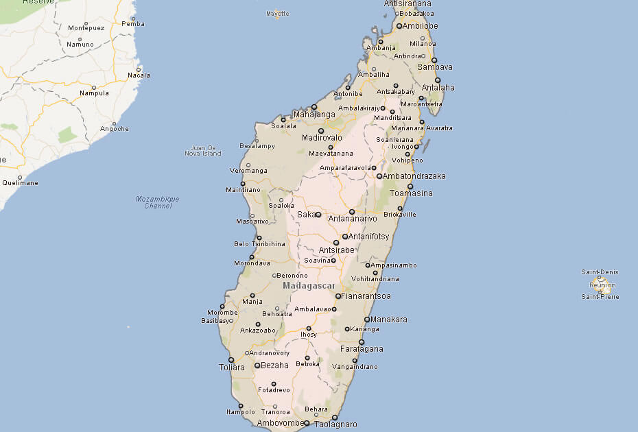 Madagascar Map - Madagascar