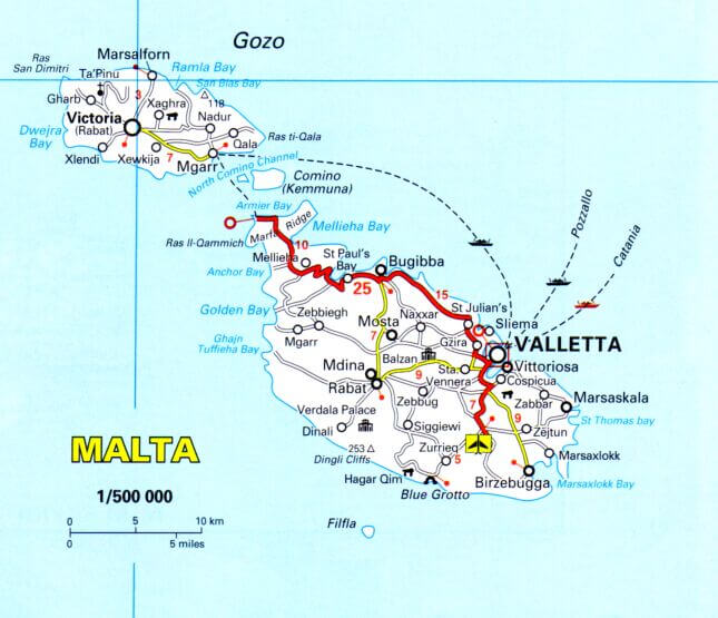 Malta Map