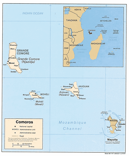 Mayotte Map