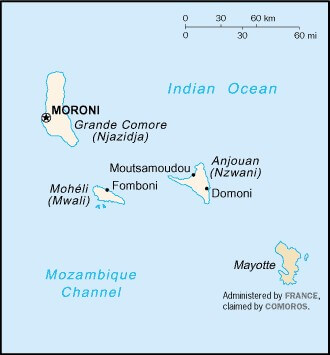 Mayotte Map