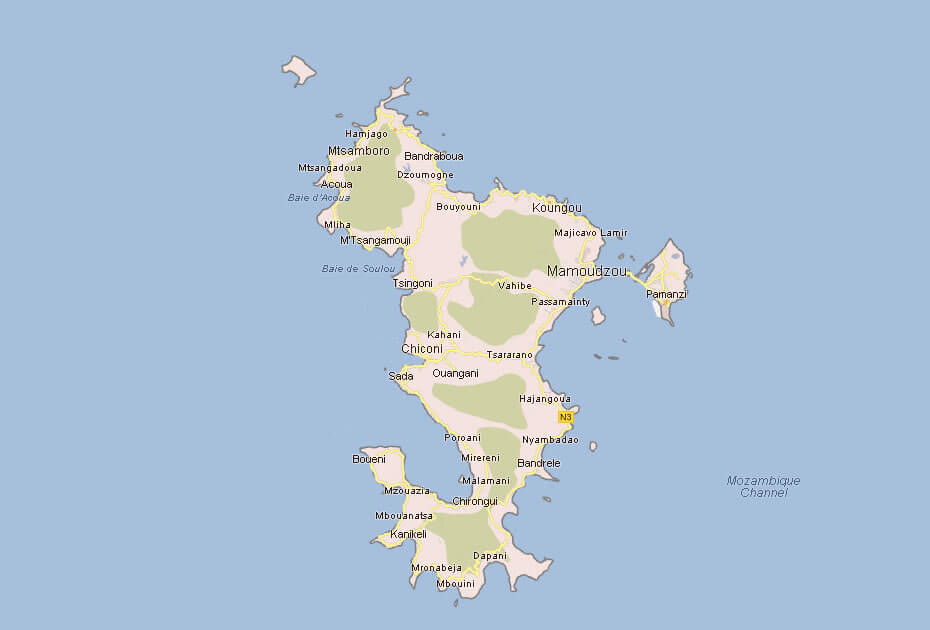 Mayotte Map