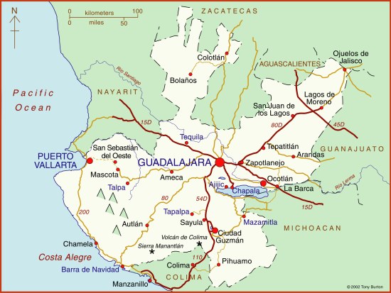 Guadalajara Map - Mexico