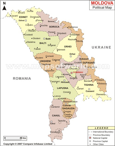 Moldova Map - Moldova