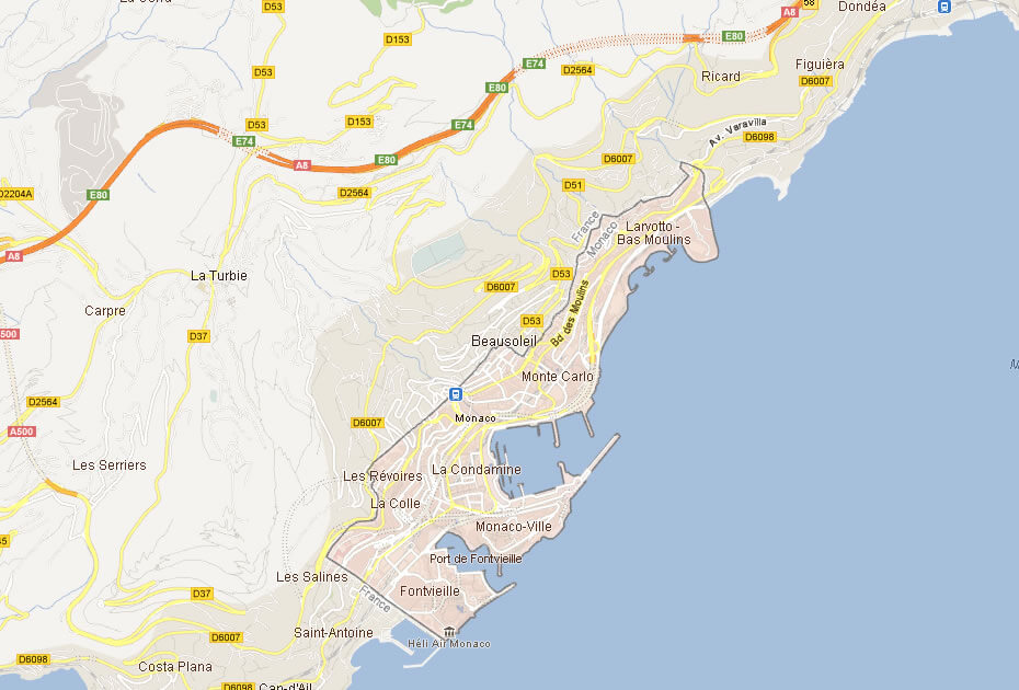 Monaco Map
