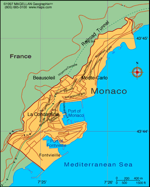Monaco Map