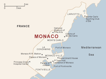 Monaco Map - Monaco