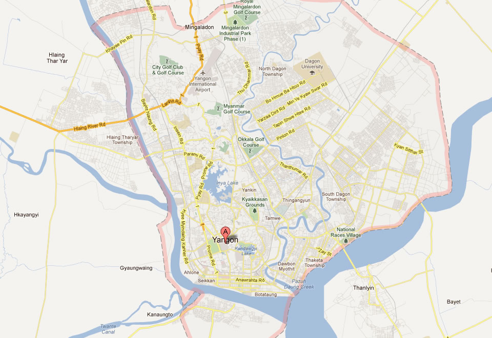 Yangon Map