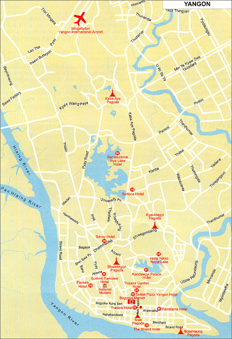 Yangon Map