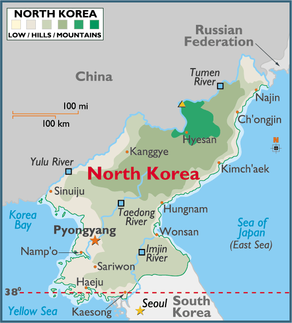 North Korea Map - North Korea