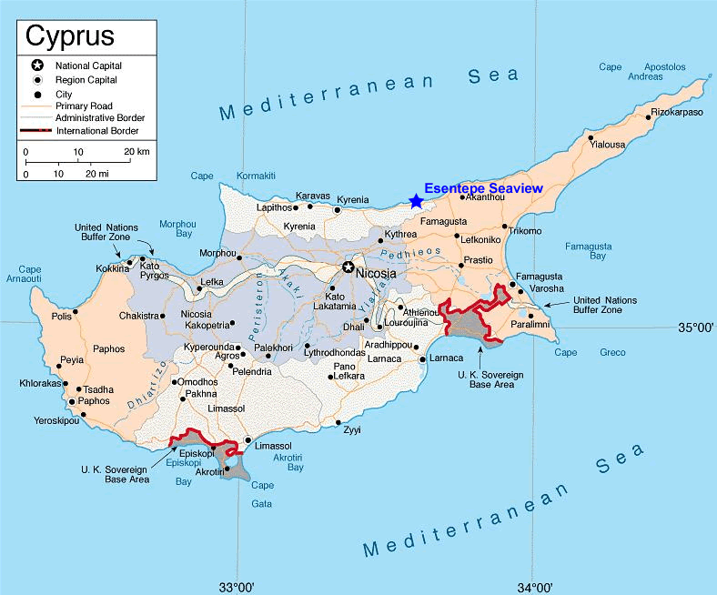 Northern Cyprus Map