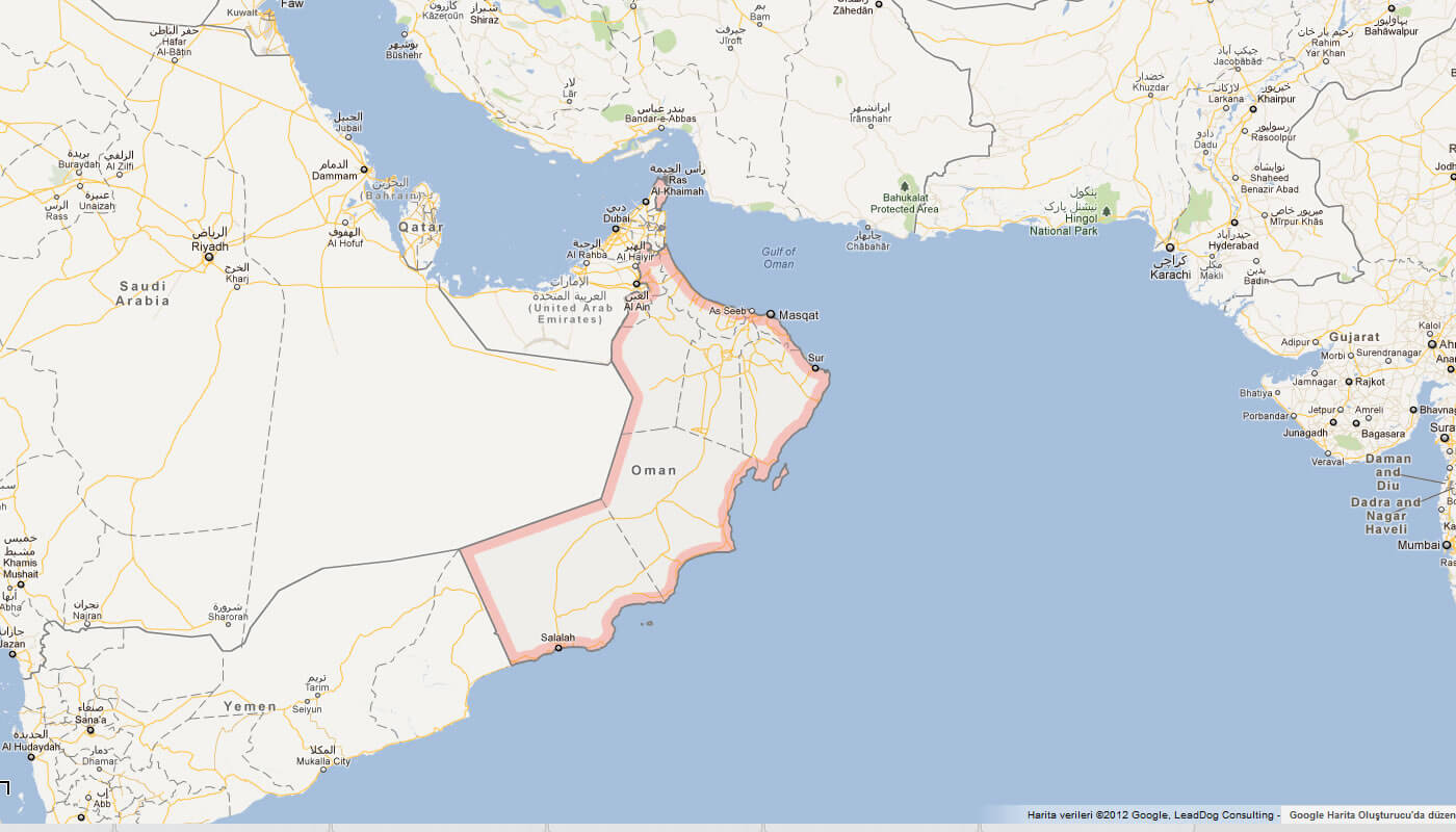 Oman Map