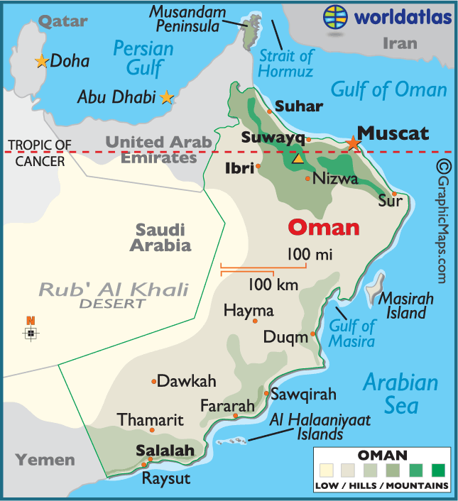 Oman Map - Oman