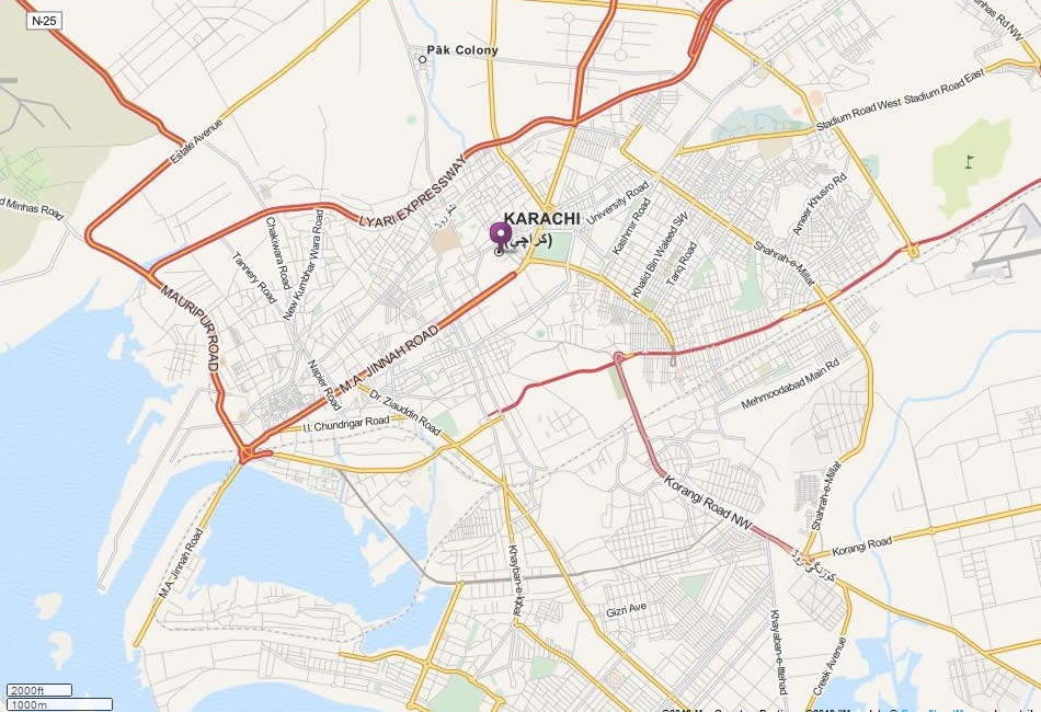 Karachi Map