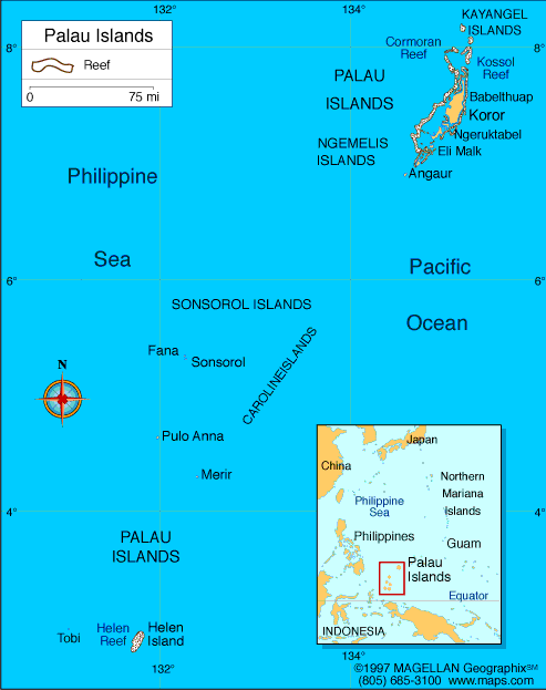 Palau Map