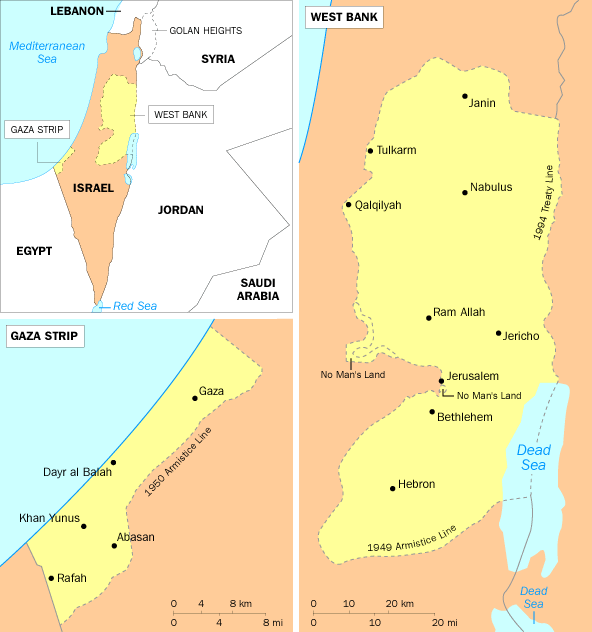 Palestine Map - Palestine