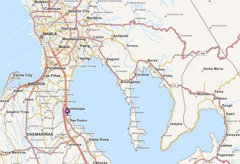 Muntinlupa Map Muntinlupa Map