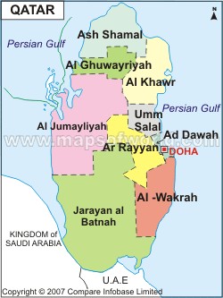 Doha Map - Qatar