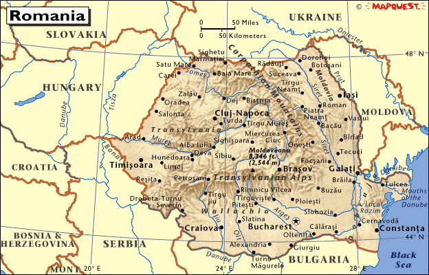 Romania Map